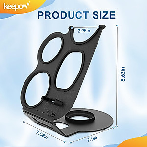 KEEPOW Hair Dryer Holder Stand Compatible with Shark HyperAir, Blow Dryer Holder for HD112BRN HD125CO HD112GNBRN HD112PKBRN, Hair Dryer Stand for Bedroom Bathroom Organizers and Storage