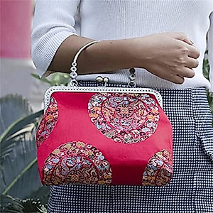 ZLXDP Women's Handbag Chinese Handbag Women's Retro Handbag Shoulder Tote Women's Purse