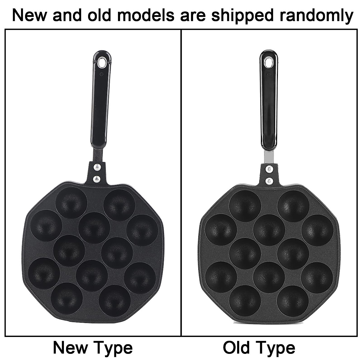 Takoyaki Maker, Non Stick Pan Easy and Simple to Make Japanese Takoyaki Octopus Ball Ideal for Mini Pancake Cake Pop Pan and Takoyaki Maker for Danish Stuffed