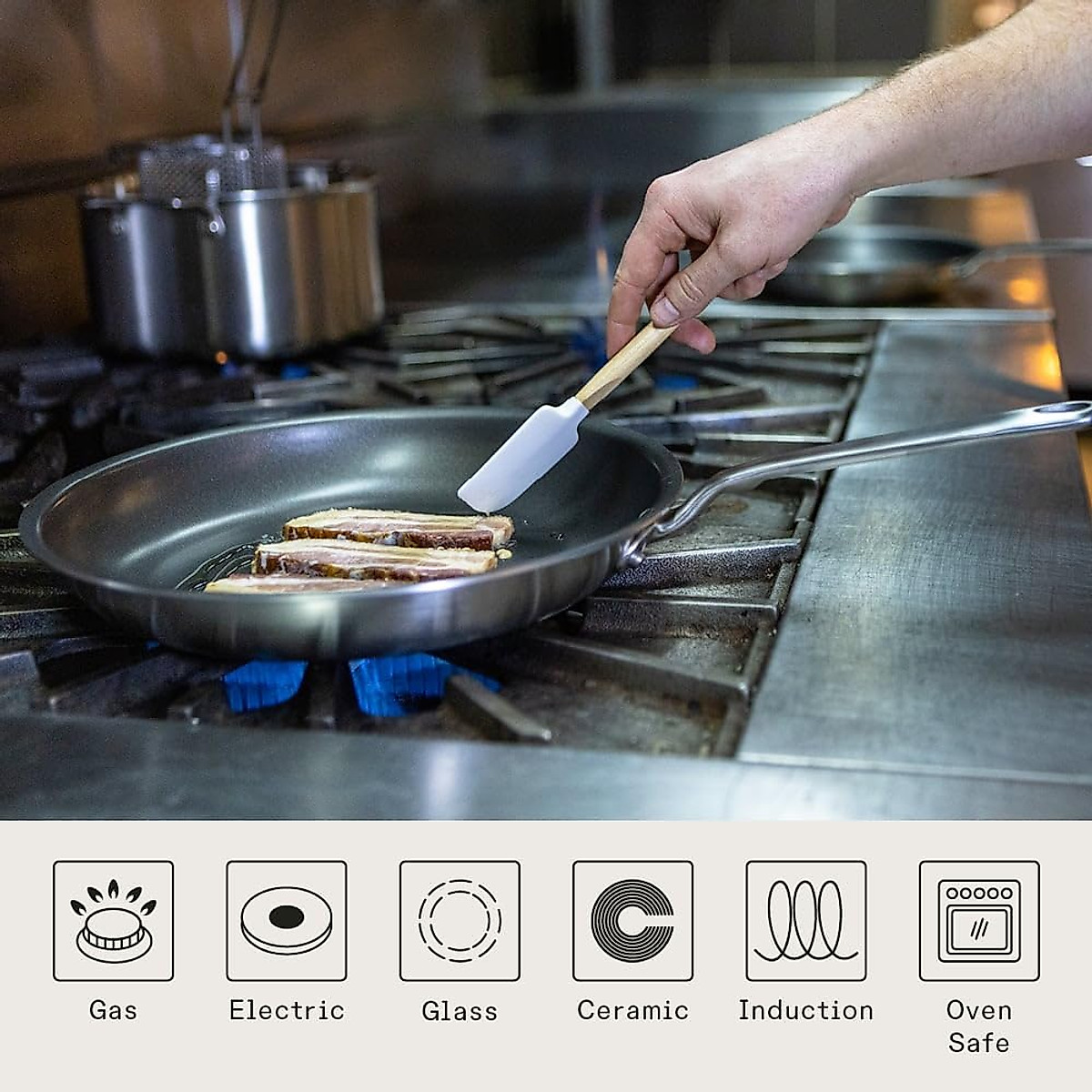 Made In Cookware - 10" Non Stick Frying Pan (Graphite) - 5 Ply Stainless Clad Nonstick - Professional Cookware - Crafted in USA - Induction Compatible