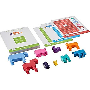 Brainwright Hay STAX - The Barnyard Packing Puzzle Multicolor, 5"