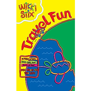 Wikki Stix Travel Fun Pak, 24 and 8-Page idea Booklet and playboard, Made in The USA!