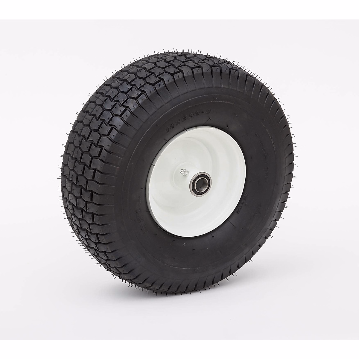 Lapp Wheels Pneumatic Tires | Replacement Wheel for Wagon, Lawnmower, Utility Cart | Durable Tire with Turf Style Tread | 3" Offset Hub | 14" Diameter