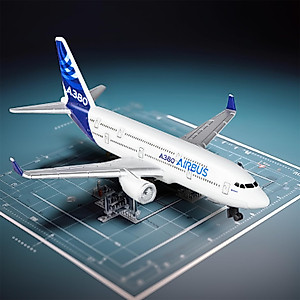 Sky Trek Model Airplanes Airbus A380 Airplane Airlines Plane Aircraft Model for Display Collection and Gifts