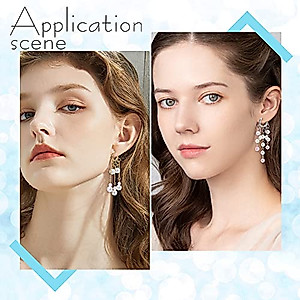 DICOSMETIC 10 Pairs 5 Colors Huggie Hoop Earring Stainless Steel Hoop Earring Findings with 5 Loops Black/Gold/Rose Gold/Rainbow Color Round Leverback Earring Hooks for Earring Making, Hole: 1.8mm