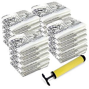 Vacuum Storage Bags-Space Saving Air Tight Compression-Shrink Down Closet Clutter, Store and Organize Clothes, Linens, Seasonal Items by Everyday Home