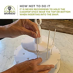 Bakelicious Cake Pop Stand, 24-Piece, White