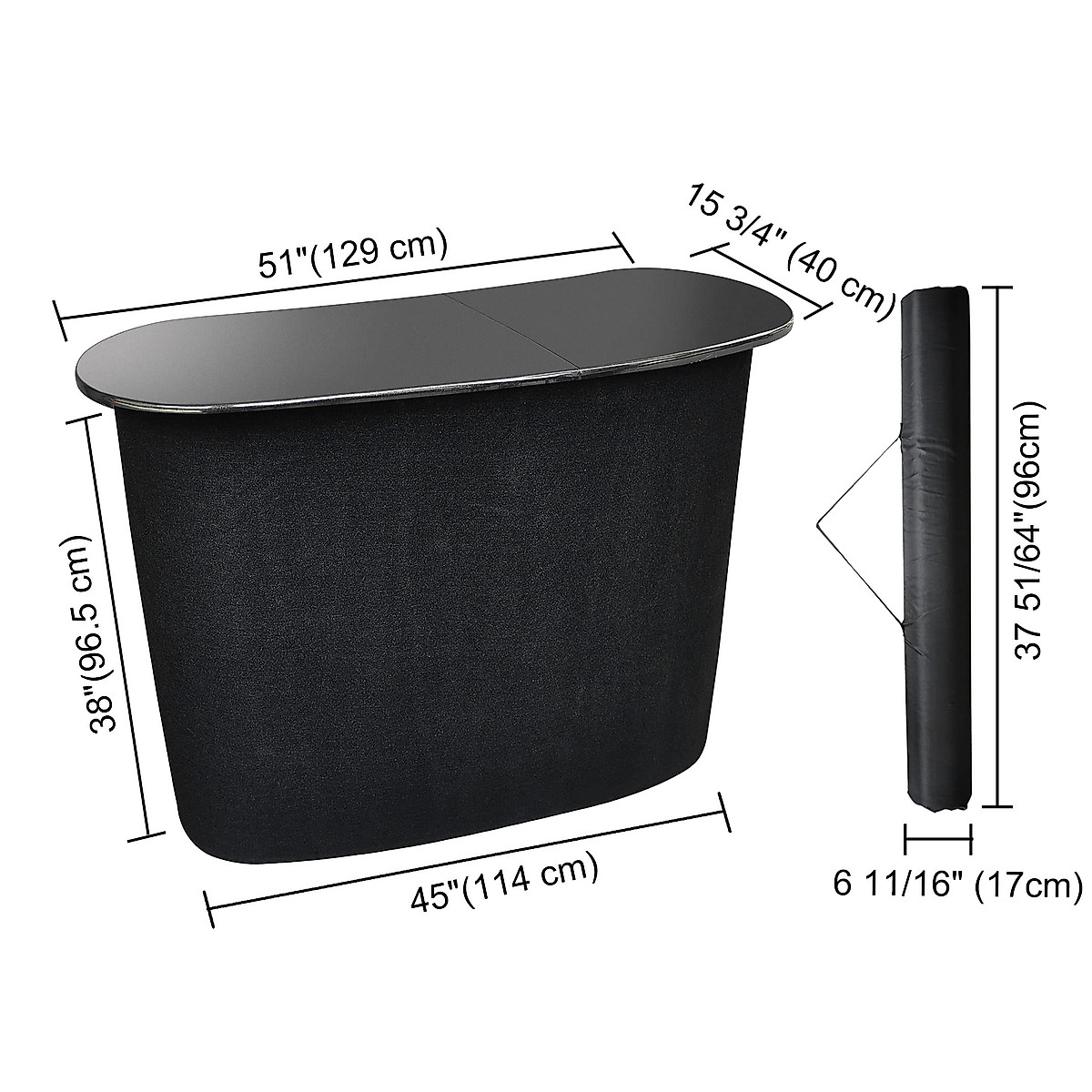 Portable Pop Up Podium Counter Table Stand Promotion Retail Trade Show Display