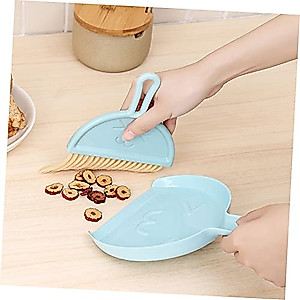 KOMBIUDA 3 Sets Desktop Fan Broom Mini Sweeper Multi Functional Cleaning Brush Sweeper Broom Table Crumb Brush Computer Keyboard Mini Broom Keyboard Cleaning Brush Mini Hand Broom Mini Desk