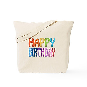 CafePress Happy Birthday Happy Tote Bag Canvas Tote Shopping Bag