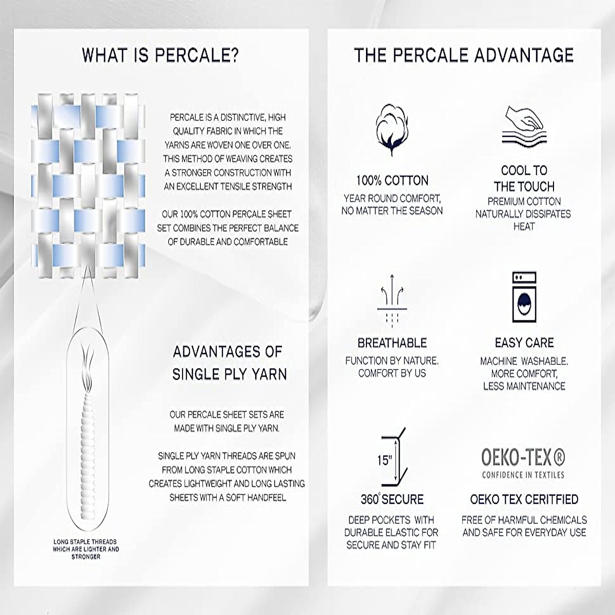 Nautica - Twin Sheets, Cotton Percale Bedding Set, Coastal Home Decor, Dorm Room Essentials (Beaux Stripe Navy, Twin)