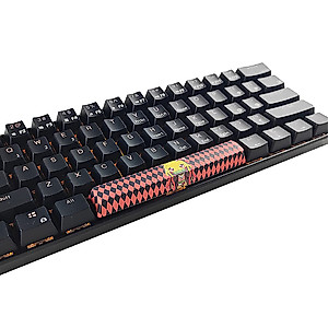 Kooku Backboon Demon Slayer Pikachu Cosplay Anime Keycaps Space Bar Cap for Mechanical Gaming Keyboard (Cherry Switch) (Kamado Nezuko)