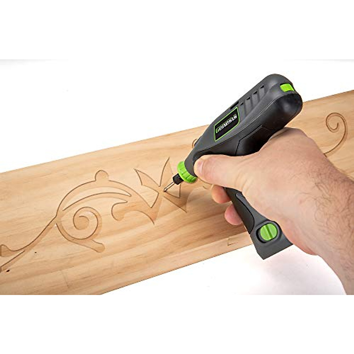 Genesis GLRT08B-65 8V Variable Speed Rotary Tool with Removeable Lithium-Ion Battery Pack, Charging Stand, 120-Volt ETL Wall Adapter, and 64-Piece Universal Accessory Set