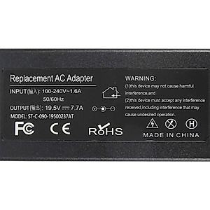 Abakoo 19.5V 7.7A 150W Power Supply Charger Compatible with HP TouchSmart 520-1030 520-1020 610-1030y Desktop PC QP790AA 677763-002 HSTNN-CA27 Envy 20-d011 DC7800 DC7900, 646212-001, 645509-002