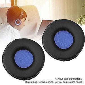 Hilitand Ear Pads for Skullcandy Hesh, Replacement Ear Cushion Cotton Sponge Headset Earpads Earmuffs Foam Cover for Skullcandy HESH/HESH 2.0 Wireless Over-Ear Headphones(Black+Blue)