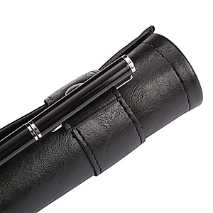 ROSELLE 2 in 1 Leather Dice Mat Dice Tray for DND Dice, Scroll Dice Tray and Rolling Mat with Zipper Holder, Compatible with DND D&D Dungeons & Dragons Game(Black，Only Mat)