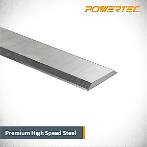 POWERTEC 12 Inch Planer Blades for Craftsman 21722, 21780, Harbor Freight Central Machinery Surface Planer 95082 Planer, Replacement for Craftsman 217220 Planer Knives, Set of 2 (12804)