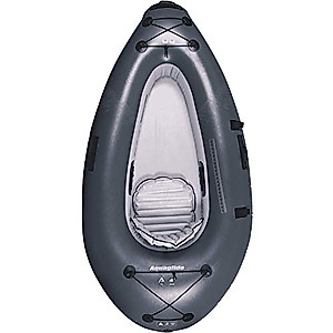AQUAGLIDE Backwoods Angler 75 Inflatable 7 FT Kayaks for Adults Packable Family Friendly Adaptable 1 Person Single Rider Blow Up Touring Performance Kayaking for Recreational Angler Fishing Hunting