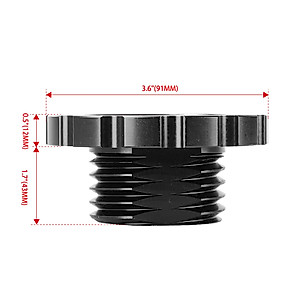 RASTP Aluminum Steering Wheel Adapter, Sim Racing Gaming Steering Wheel Adapter for Thrustmaster T300, T500, TS-PC, TS-XW (Black)