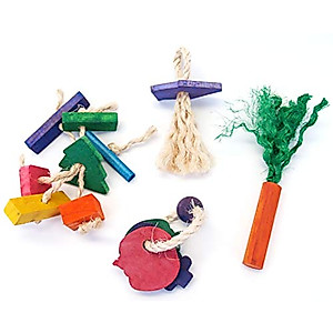 4 Pack Chew Toys for Pet Rabbits - Bundled - Made in USA