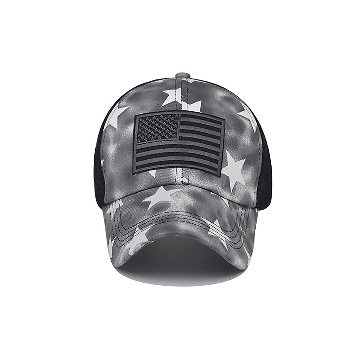 Criss Cross Hat Washed Distressed Baseball Cap Ponytail Hat High Messy Bun Ponycap for Women