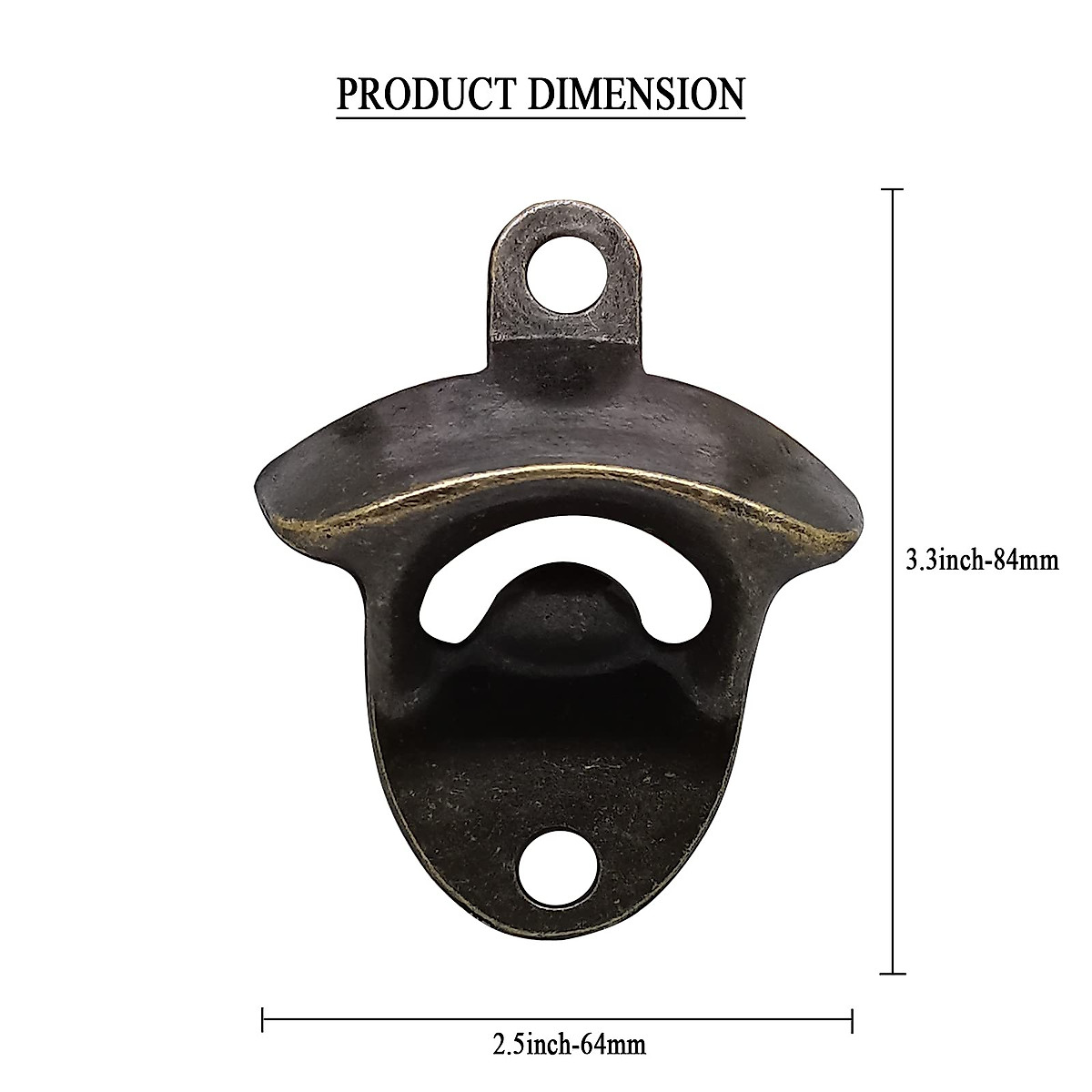 Wall Mount Bottle Opener Vintage Beer Bottle Opener with Screws