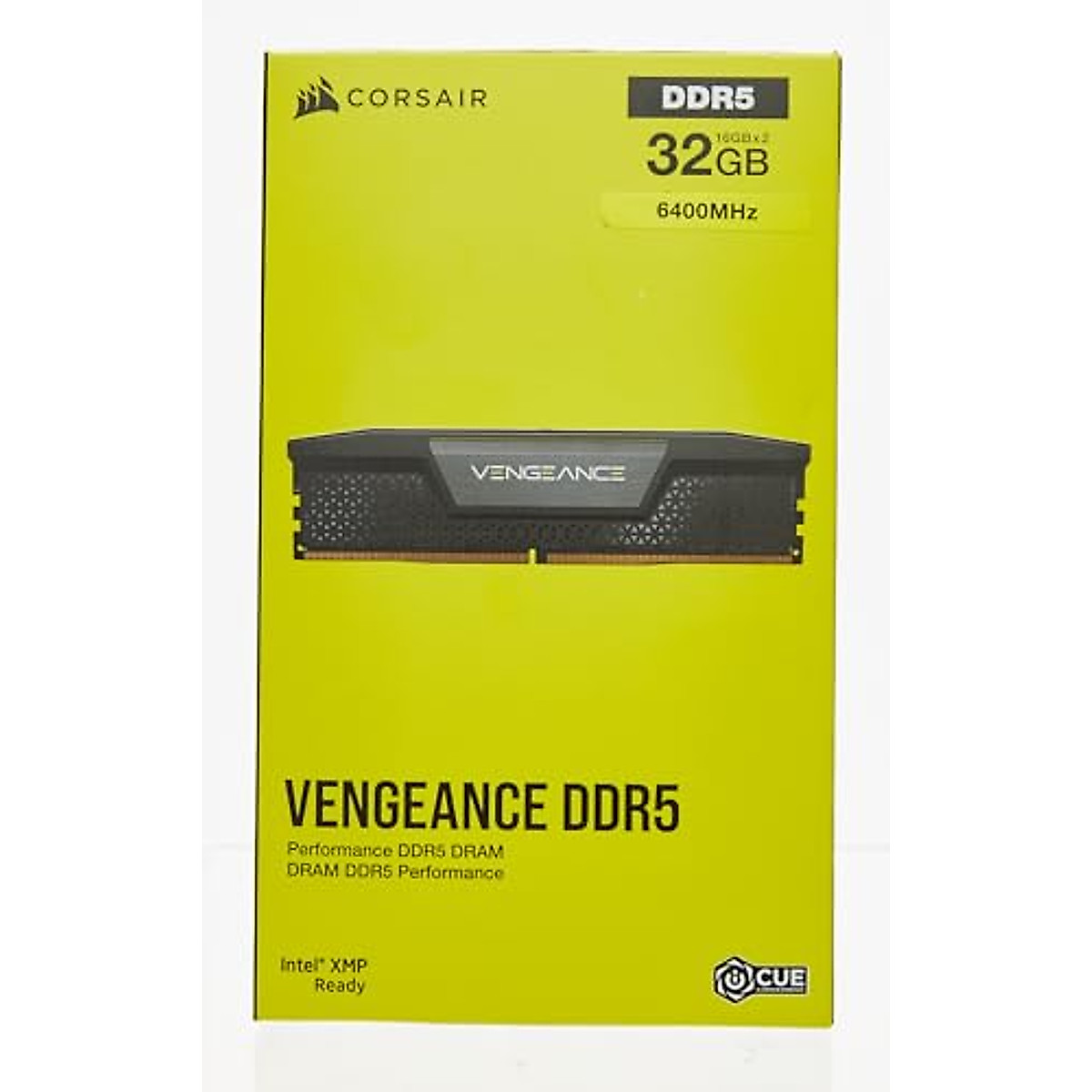 CORSAIR VENGEANCE DDR5 RAM 32GB (2x16GB) 6400MHz CL32 Intel XMP iCUE Compatible Computer Memory - Black (CMK32GX5M2B6400C32)