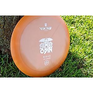 Viking Discs Odin Armor Plastic | Distance Driver | Advanced Disc Golf Driver [Stamp Color & Color Shade May Vary] (173-176g, Orange)
