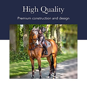 LeMieux Impact Responsive Horse Tendon Boots - Protective Gear and Training Equipment - Equine Boots, Wraps & Accessories - Tendon Protection and Support (Black/Medium)