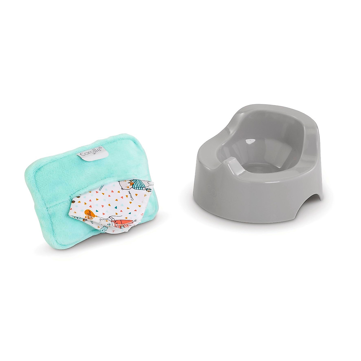 Corolle Potty and Wipe Baby Doll Accessory Set - for 12" Baby Dolls