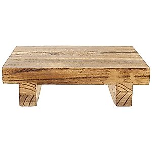 Zerodeko Wooden Table Bracket Small Wooden Step Flower Pots for Indoor Plants Bathroom Sink Decor Planters for Indoor Plants Pot for Plants Indoor Desktop Plant Stand Base Child Juicy