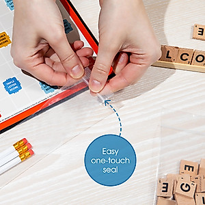 Spartan Industrial - 16” X 20” (100 Count) 2 Mil Clear Reclosable Zip Plastic Poly Bags with Resealable Lock Seal Zipper