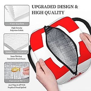 Zhung Ree Funny Nurse Lunch Bag, Human Organ for Transplant Lunch Box Portable Waterproof Reusable and Thermal Work Meal Lunch Tote Funny Cooler Lunch Bag for School Office Outdoor Picnic