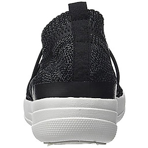 FitFlop Women's Uberknit Slip-ON Ghillie Sneakers Trainers, Multicolour (Black/Soft Grey 546), 3 UK 36 EU