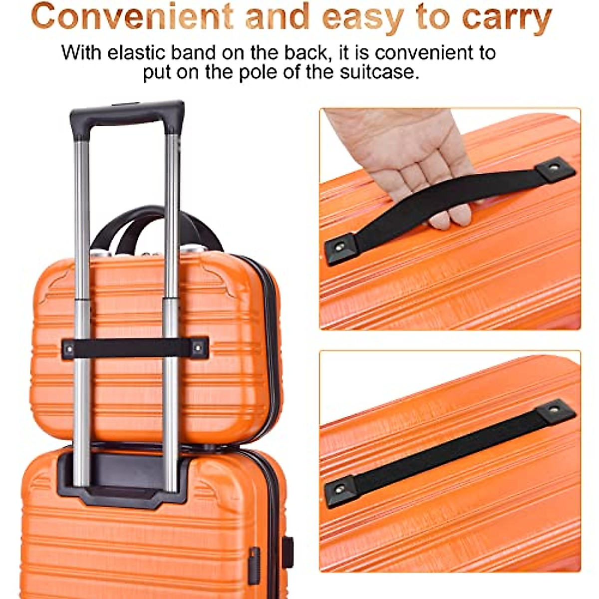 Feybaul Luggage Set 2PCS Suitcase PC+ABS Carry On Luggage with Spinner Wheel