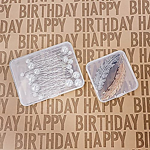 IBEQUEM 18Pcs Mixed Sizes Rectangular Empty Plastic Box, Mini Clear Plastic Organizer Small Plastic Beads Storage Containers with Hinged Lids for Craft Projects, Jewelry, Tools, Hardware, Small Items