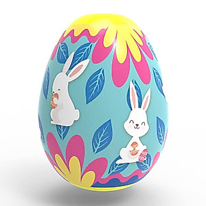 Wittocs 36 Pcs Easter Egg Wrapper Luminous Eggs Film Shrink Wraps for 2.4in Easter Eggs Chicken Bunny Egg Sleeves Decorations, New Cute Easter Egg Arounds