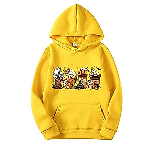 iHPH7 Football Hoodies for Women Oversized Hooded Sweatshirts Fleece Casual Long Sleeve Pullover Fall Pumpkin Shirt Game Day