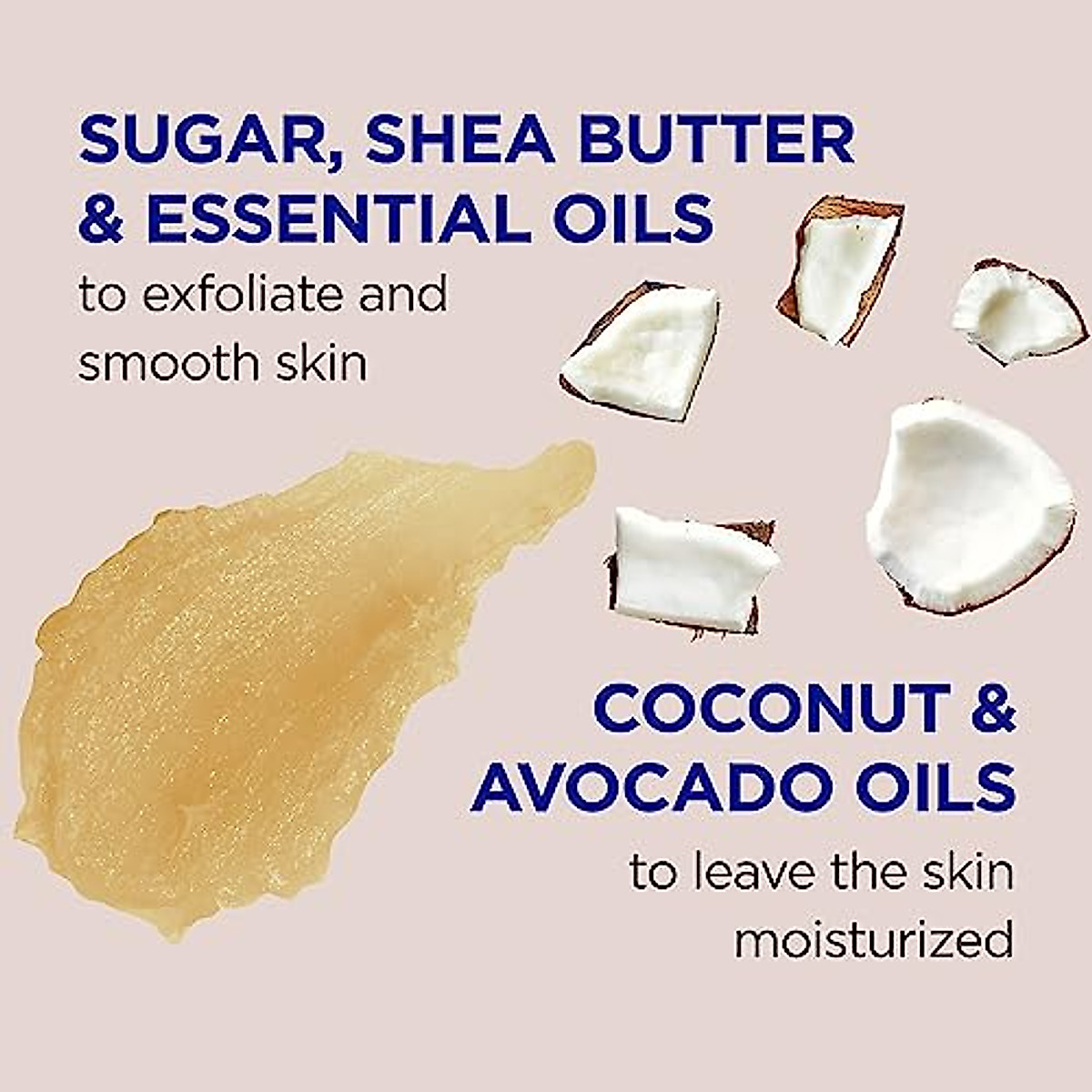 Dr Teal's Shea Sugar Body Scrub, Coconut Oil with Essential Oils, 19 oz (Pack of 3)