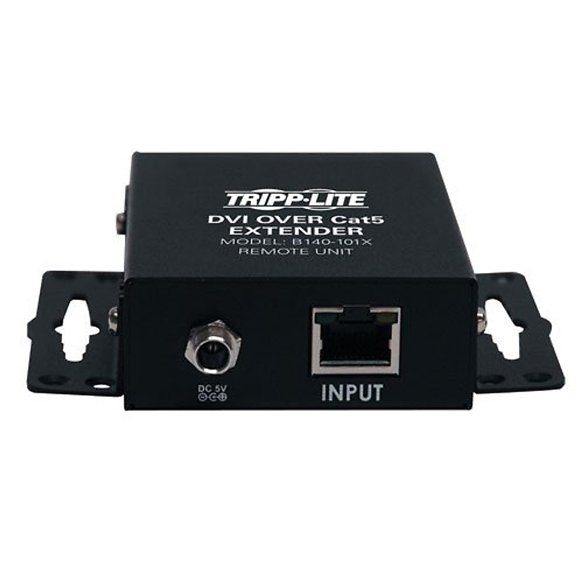 Tripp Lite DVI over Cat5 / Cat6 Extender, Extended Range Video Transmitter and Receiver 1920x1080 at 60Hz(B140-101X),Black