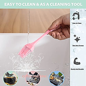 Ralcratve Silicone Pastry Brush,Baking Brush,Basting Brush For Cooking, Kitchen Brush, Butter Brush,Food Furit Brush, For BBQ Salted Steak Fish,Easy to Clean,Happy Party Kitchen Gift