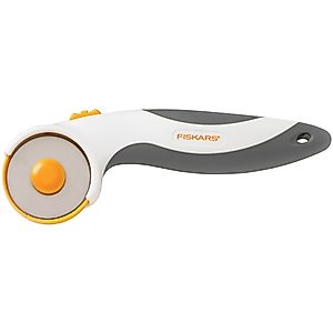 Fiskars 01-005828 Titanium Comfort Stick Rotary Cutter, 45 mm , White
