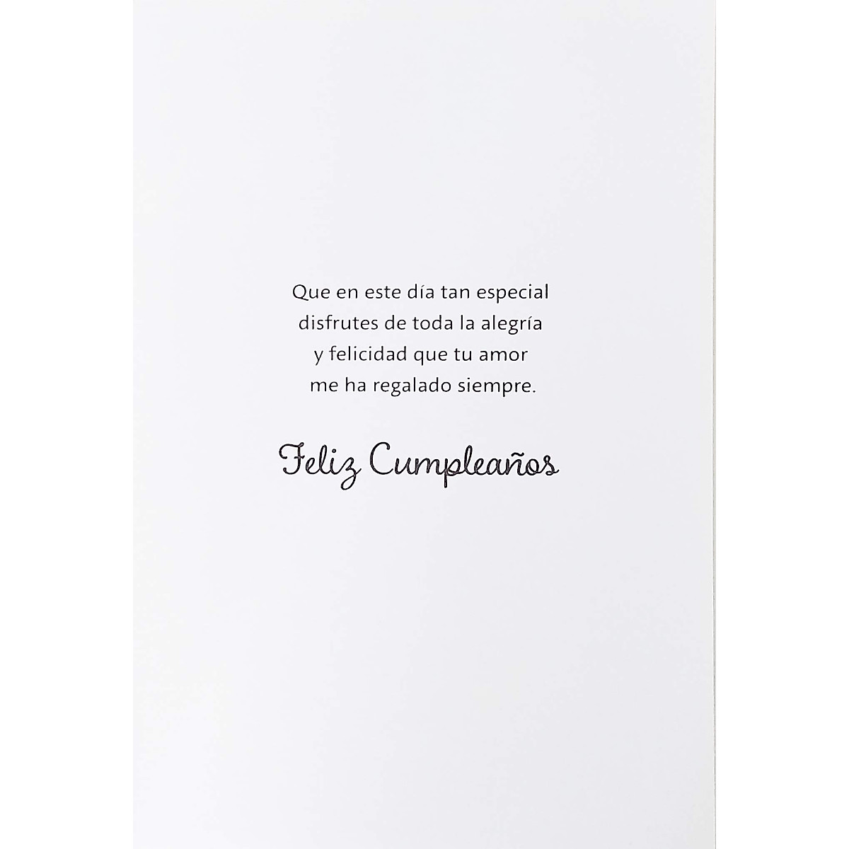 Greeting Card A Mi Esposa Maravillosa - To My Wonderful Wife Happy Birthday in Spanish