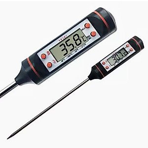 Digital Kitchen Thermometer Coffee Thermometer Tea Thermometer Food Thermometer Waterproof Digital Instant Read Meat Thermometer with Long Probe for Liquid, Candle, Food, Milk, Fry, Candy, Roast