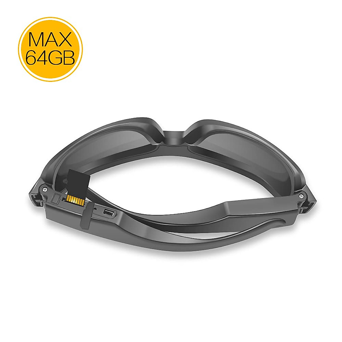 TOUGHSTY 16GB 1080P HD Recording Sunglasses Video Action Camera Eyewear Camcorder for Outdoor Recreation