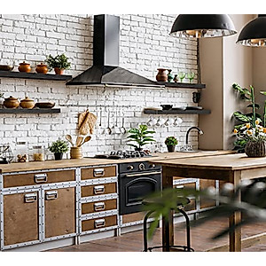 IKJZIZP Rustic Floating Shelves Wood Wall Shelves for Bathroom Bedroom Kitchen Living Room Set of 4 Black