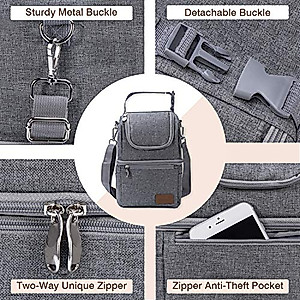 Momcozy Insulated Baby Bottle Bag, Multi-Function Breastmilk Cooler Bag, Fit as Wine Carrier or for Milk Bottles Like Dr. Brown, Comotomo, Philips, Nuk, Lansinoh, etc.