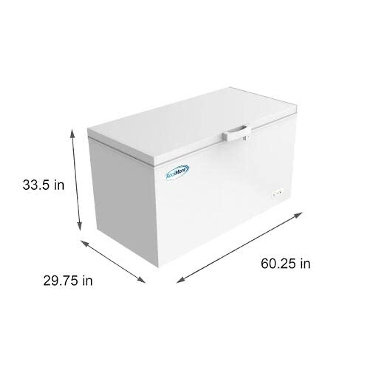 Koolmore SCF-16C Commercial Deep Chest Freezer With Two Wire Basket; 16 Cu. Ft. Large Food And Meat Storage; White