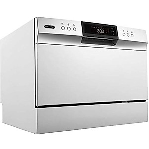Whynter CDW-6831WES 6 Place Setting LED, White Countertop Portable Dishwasher