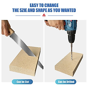 Woodstove Firebricks, Upgrade Fire Bricks Replacement for US Stove FBP6, Size 9" x 4-1/2" x 1-1/4", 6-Pack